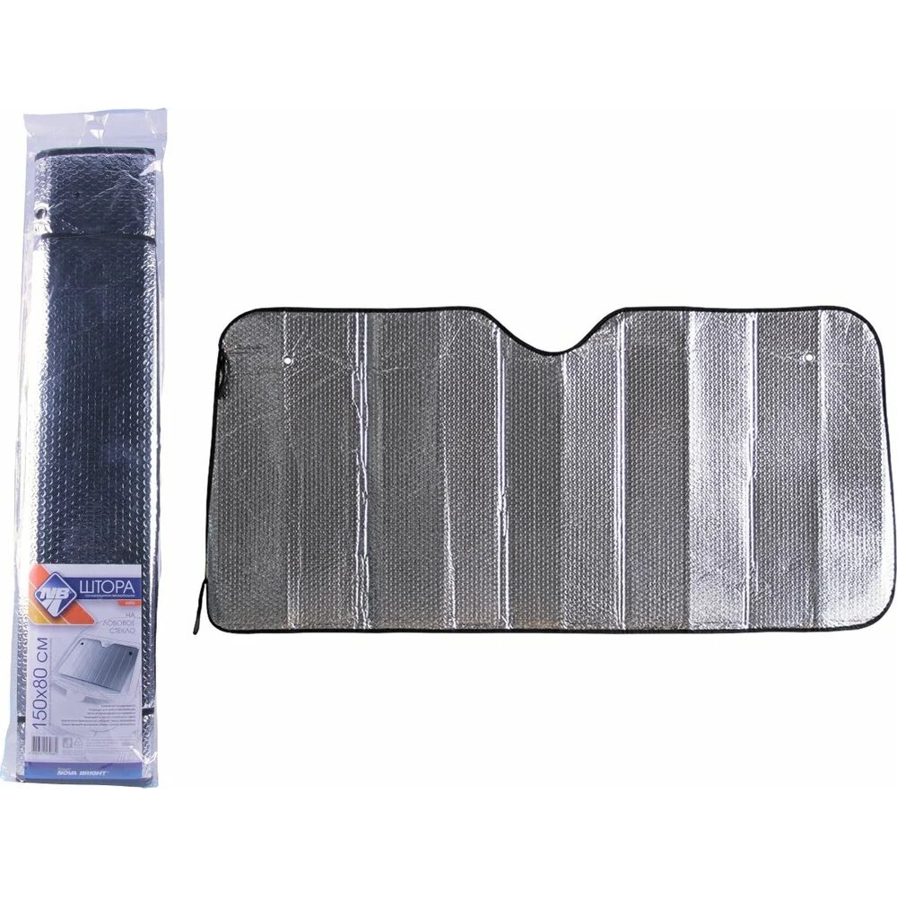 Штора солнцезащитная, металлизированная, 150x80 см.