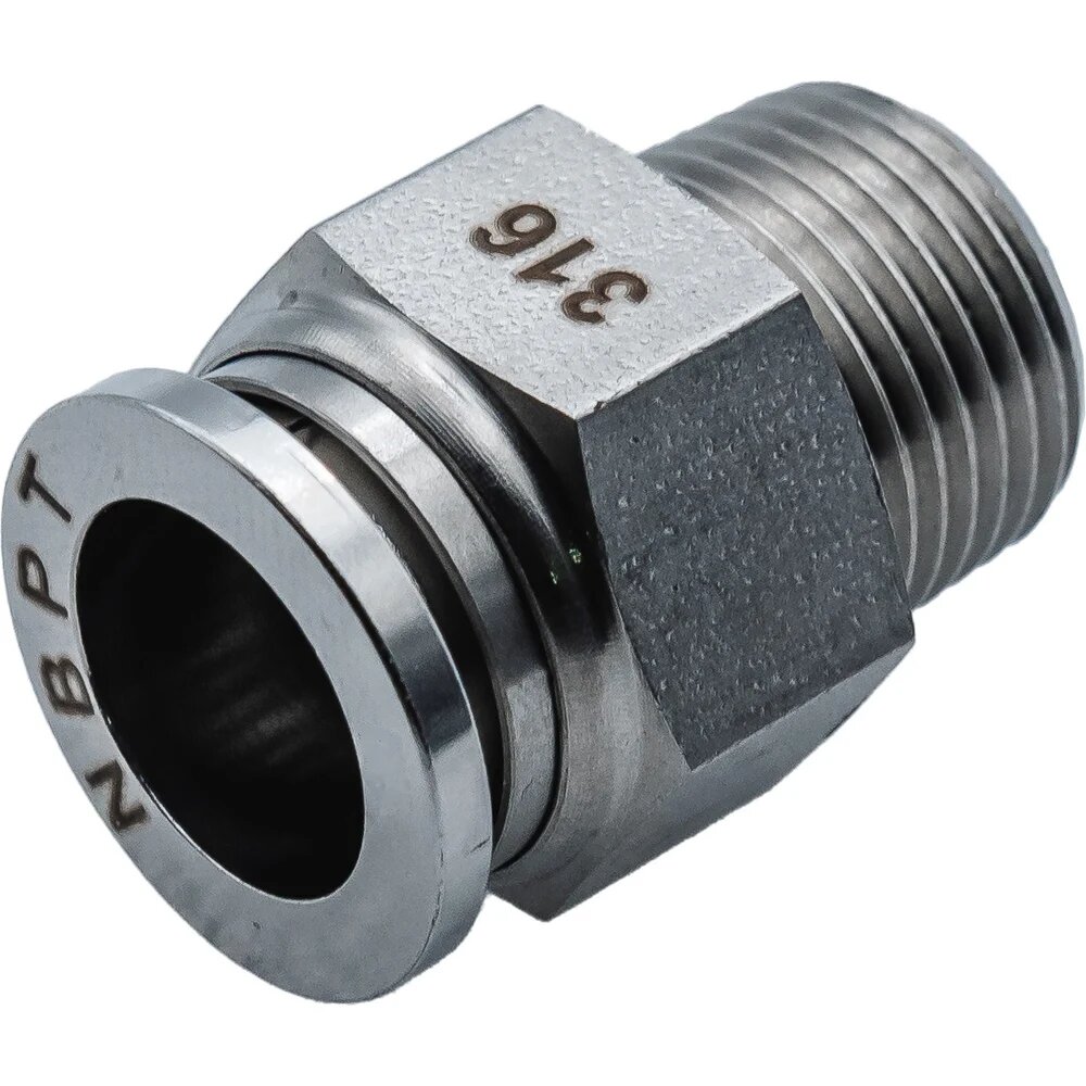 NBPT Фитинг прямой с нар. резьбой SSC 10-1/4 (02) (нерж. 316) арт. 86284