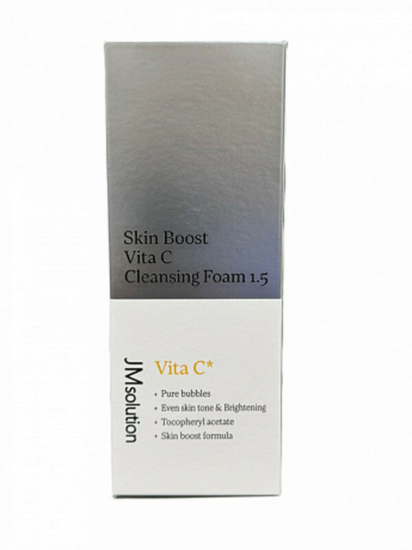 Пенка для умывания JMsolution Skin Boost, с витамином С, очищающая, 1,5%, 150мл