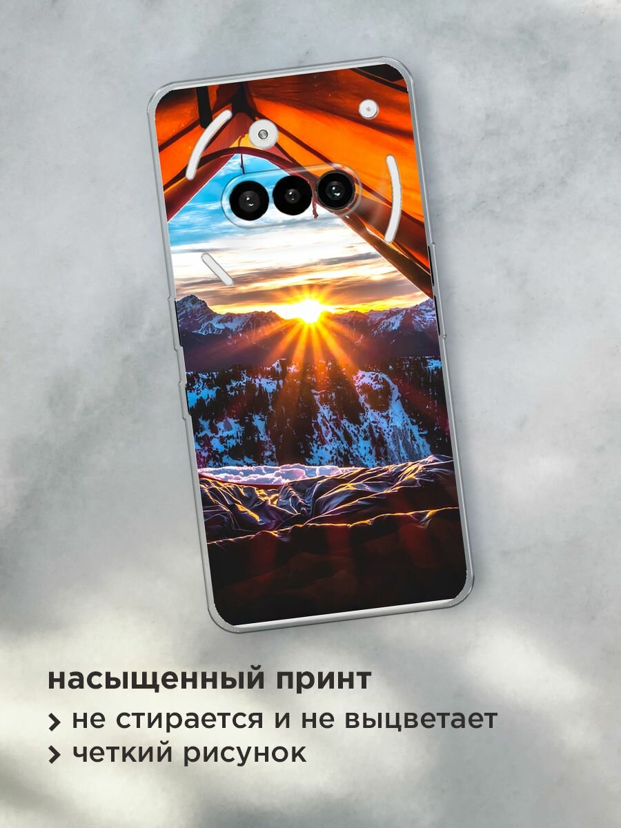 Чехол на Nothing Phone 3a / Нотинг Фон 3а с принтом "Горы 7" — фото 1