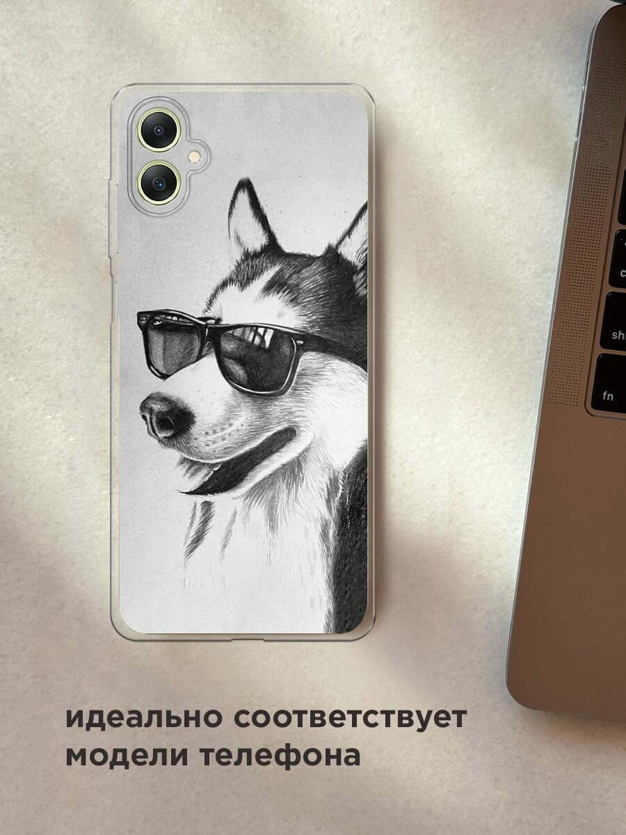 Чехол на Samsung Galaxy A06 / Самсунг Галакси А06 с принтом "Крутой Хаске" — фото 1