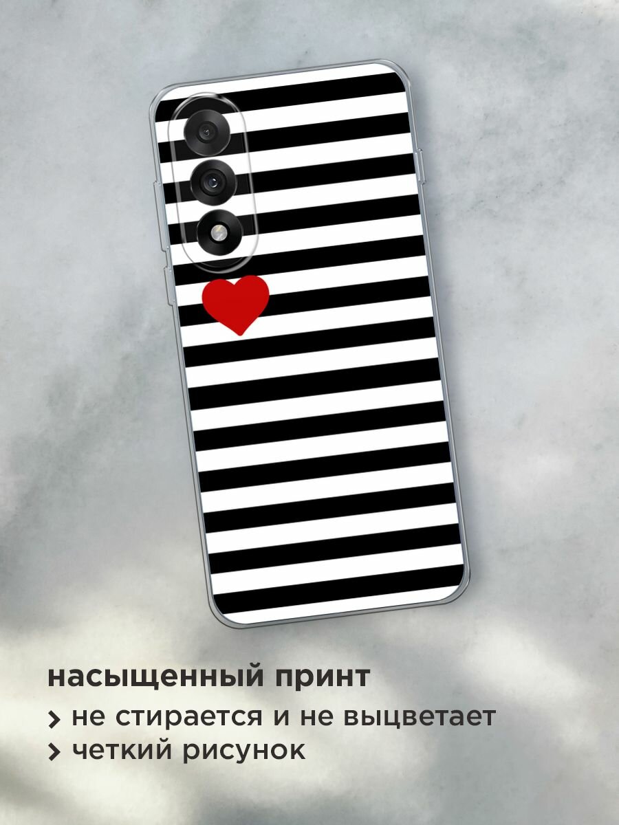 Чехол на OnePlus Nord 5 / Ван Плас Норд 5 с принтом "Красное сердце" — фото 1