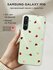 Чехол на Samsung Galaxy M16 / Самсунг Галакси М16 с принтом "Бордовые сердечки 2...