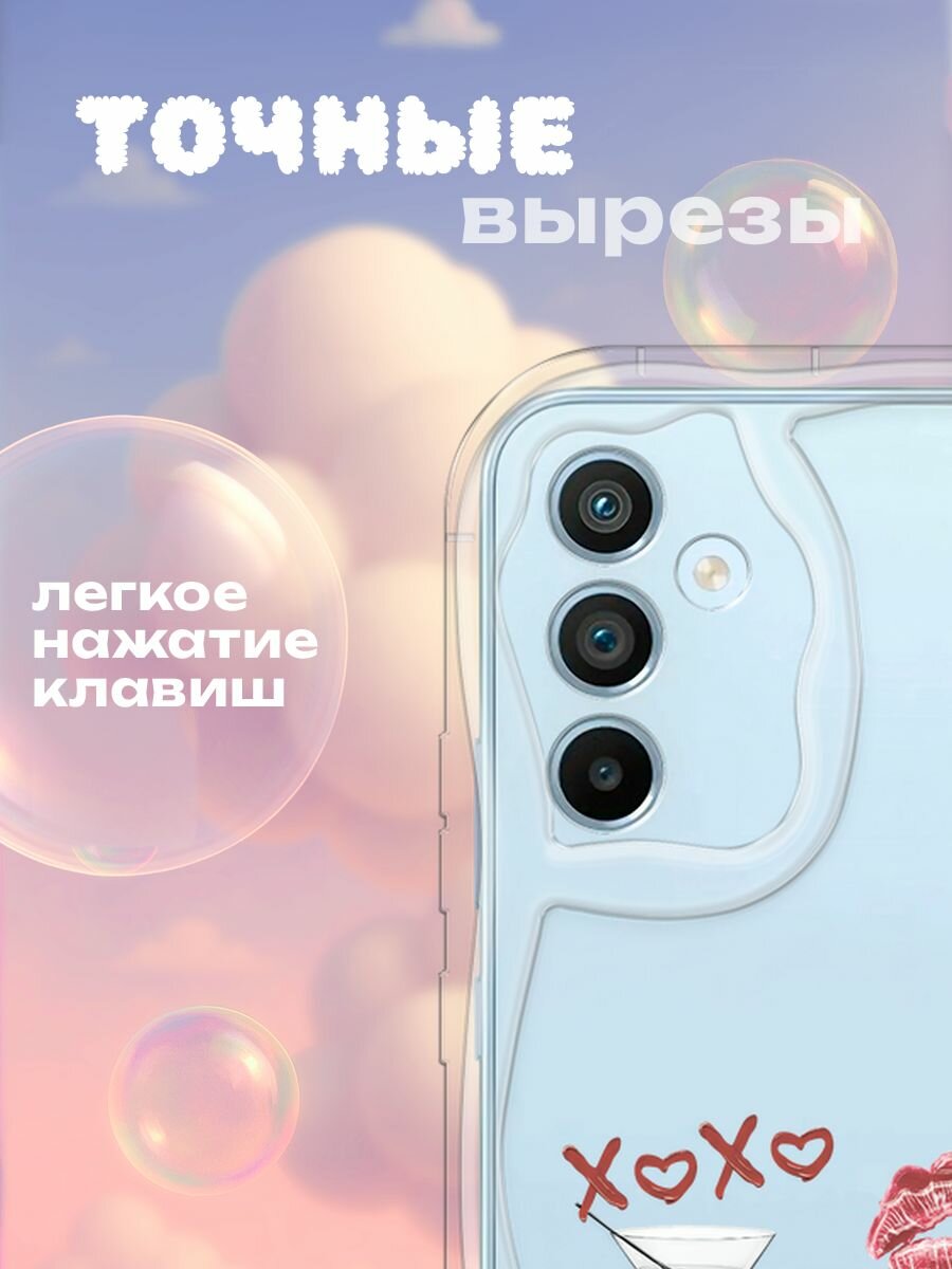 Чехол на Samsung Galaxy A54 5G / Самсунг А 54 с принтом xoxo lucky girl 2 — фото 1