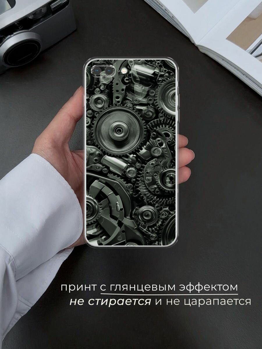 Чехол на Apple iPhone 7 Plus / Айфон 7 Плюс с принтом "Механизмы 2" — фото 1