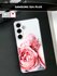 Чехол на Samsung Galaxy S24 Plus / Самсунг S24 Plus с принтом "Пионы на белом"
