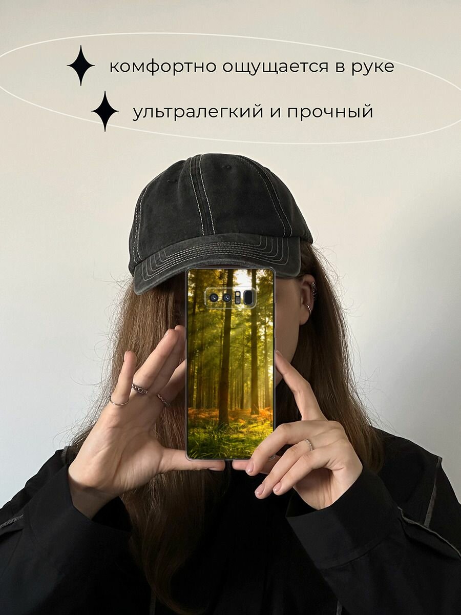 Чехол на Samsung Galaxy Note 8 / Самсунг Галакси Нот 8 с принтом "Лес 7" — фото 1