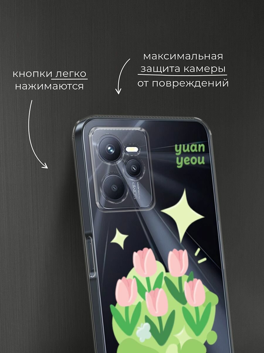 Чехол на Realme C35 / Реалми C35 с принтом "Protect nature" — фото 1