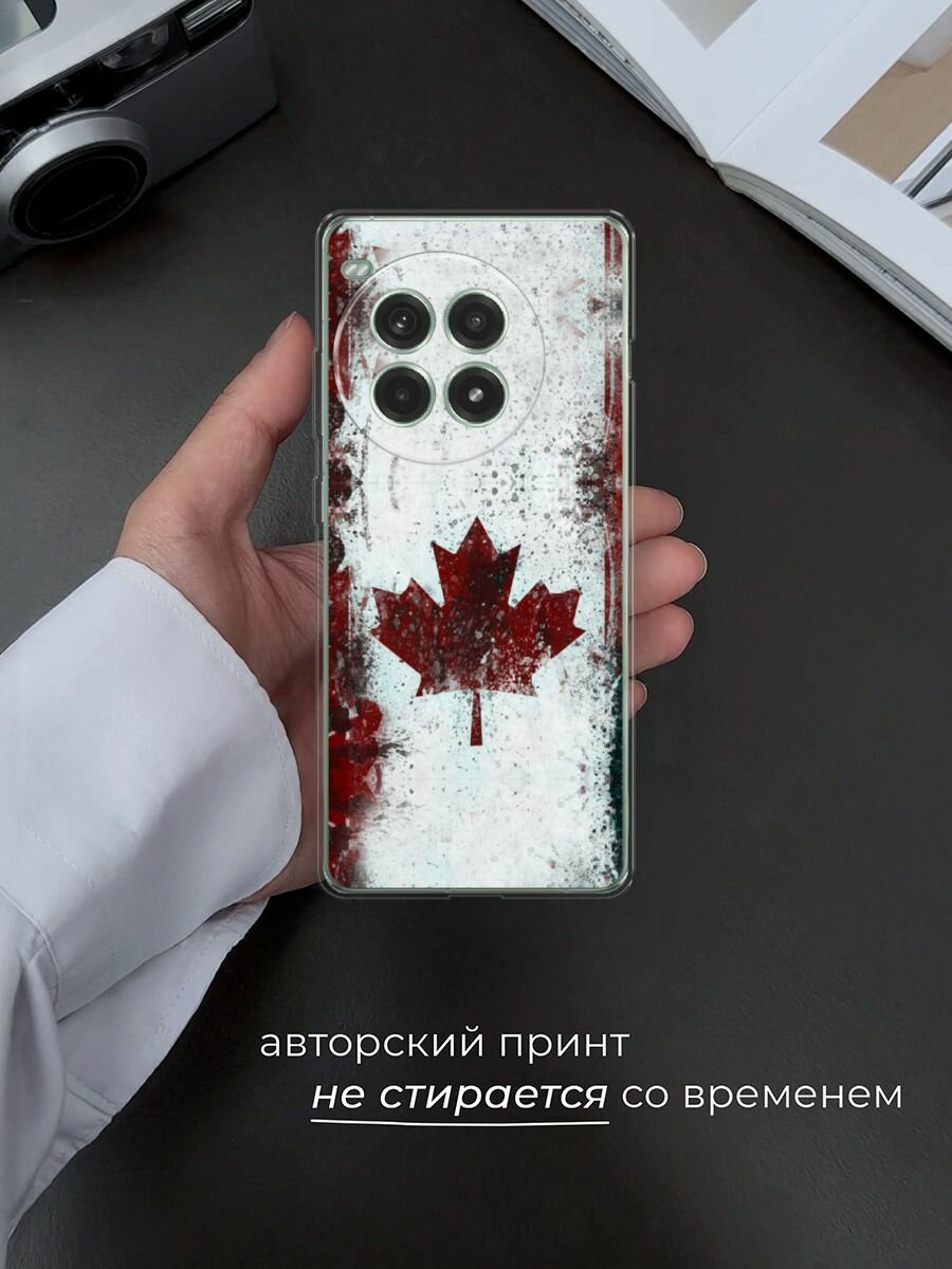 Чехол на OnePlus Ace 3 Pro / Ван Плас Эйс 3 Про с принтом "Канада" — фото 1