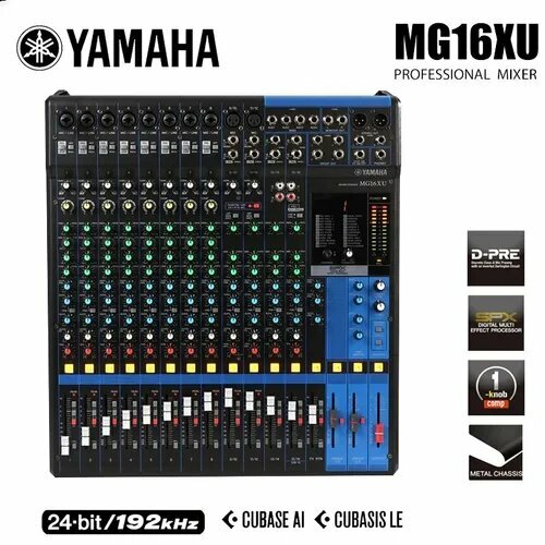 Yamaha MG16XU Профессиональный 16-канальный аналоговый миксер с поддержкой USB