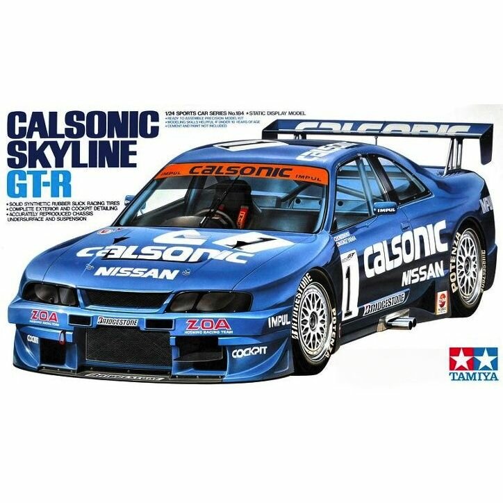 TAMIYA 24184 NISSAN CALSONIC SKYLINE GT-R 1:24 Модель сборки автомобильный