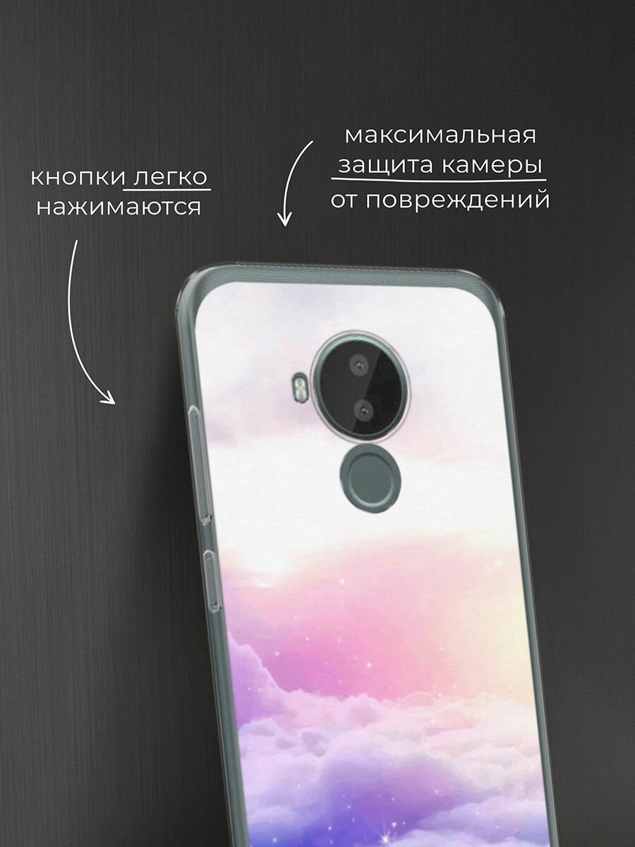 Силиконовый чехол на Nokia C30 / Нокия C30 с принтом "Небеса" — фото 1