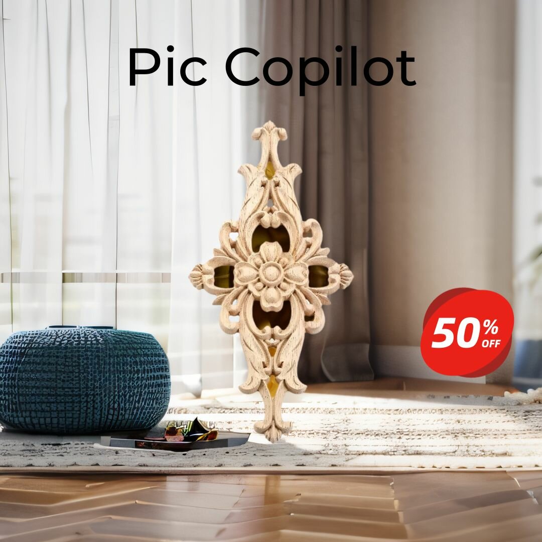 Неокрашенные резные мебельные наклейки из дерева для дверей, стен, потолков, шкафов, комодов и многого другого.