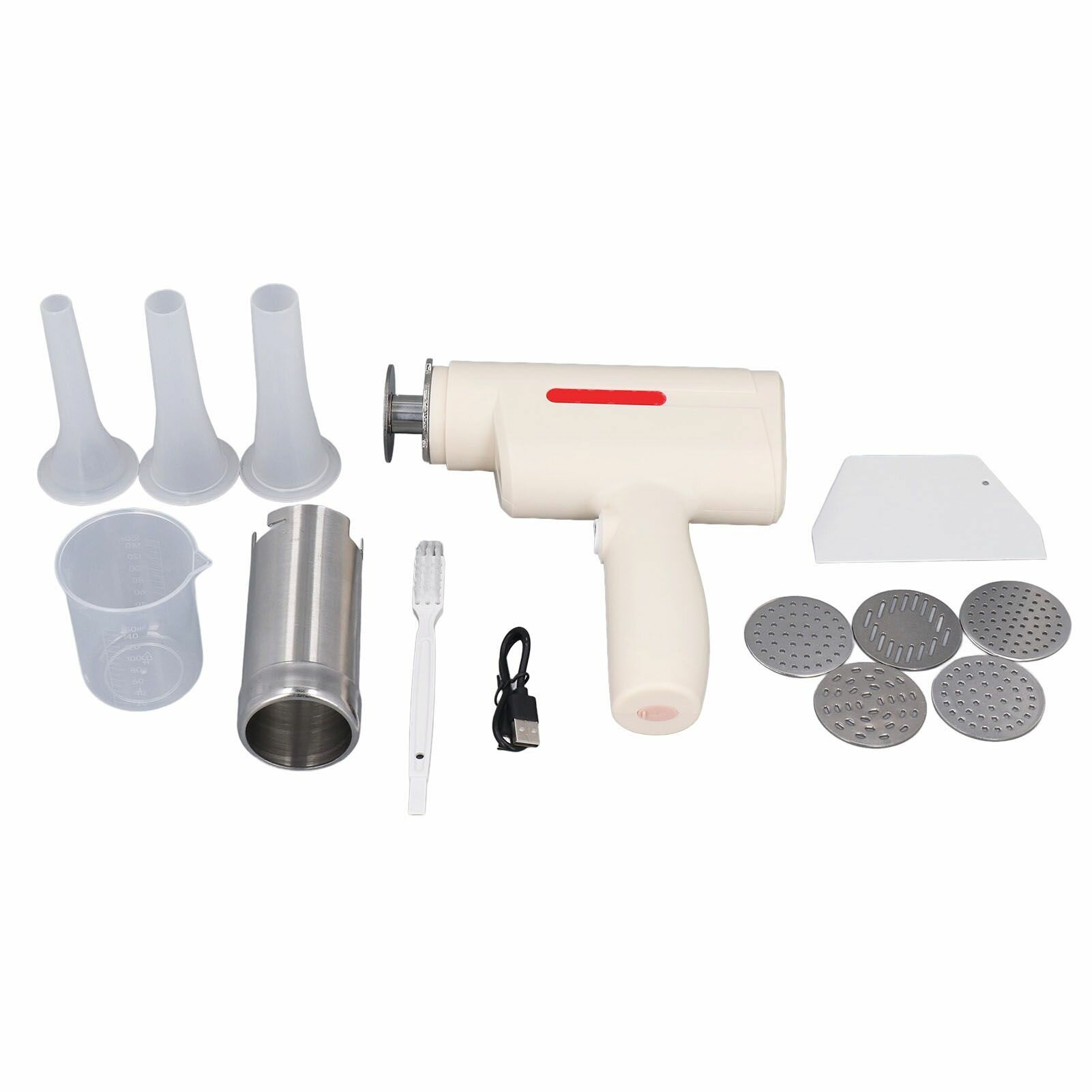 Беспроводная электрическая лапшерезка, портативная, съемная, из нержавеющей стали, автоматическая лапшерезка с 5 режимами