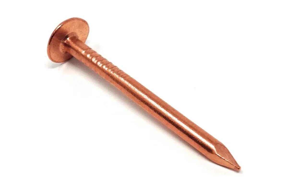 EDELFIX медные гвозди кровельные 3.5×40 мм, 10 шт - стойкое крепление для кровли
