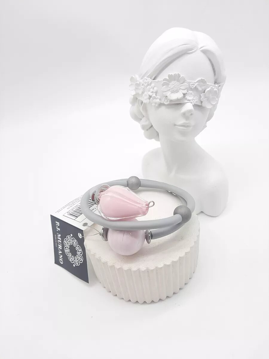 Незамкнутый браслет, муранское стекло, стекло