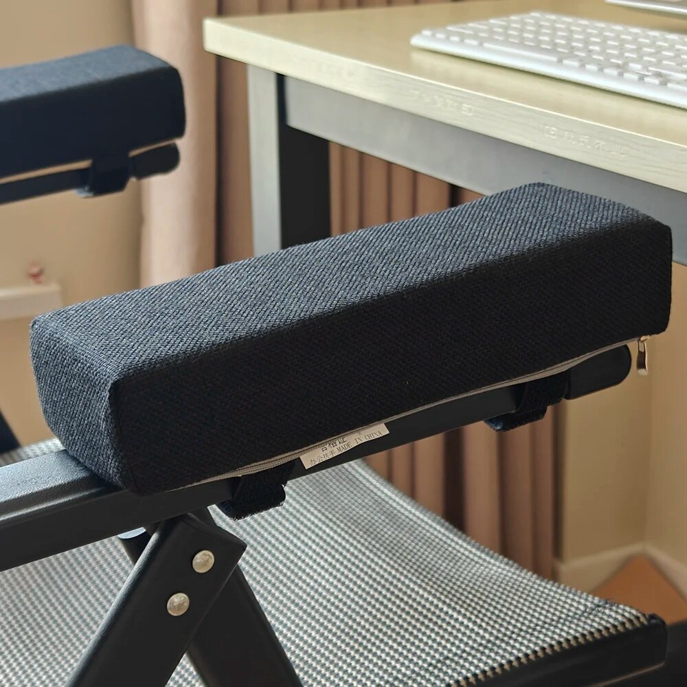 Черная Полиэстеровый Подлокотник из ПУ-пена для Офиса 2pc, black 5cm