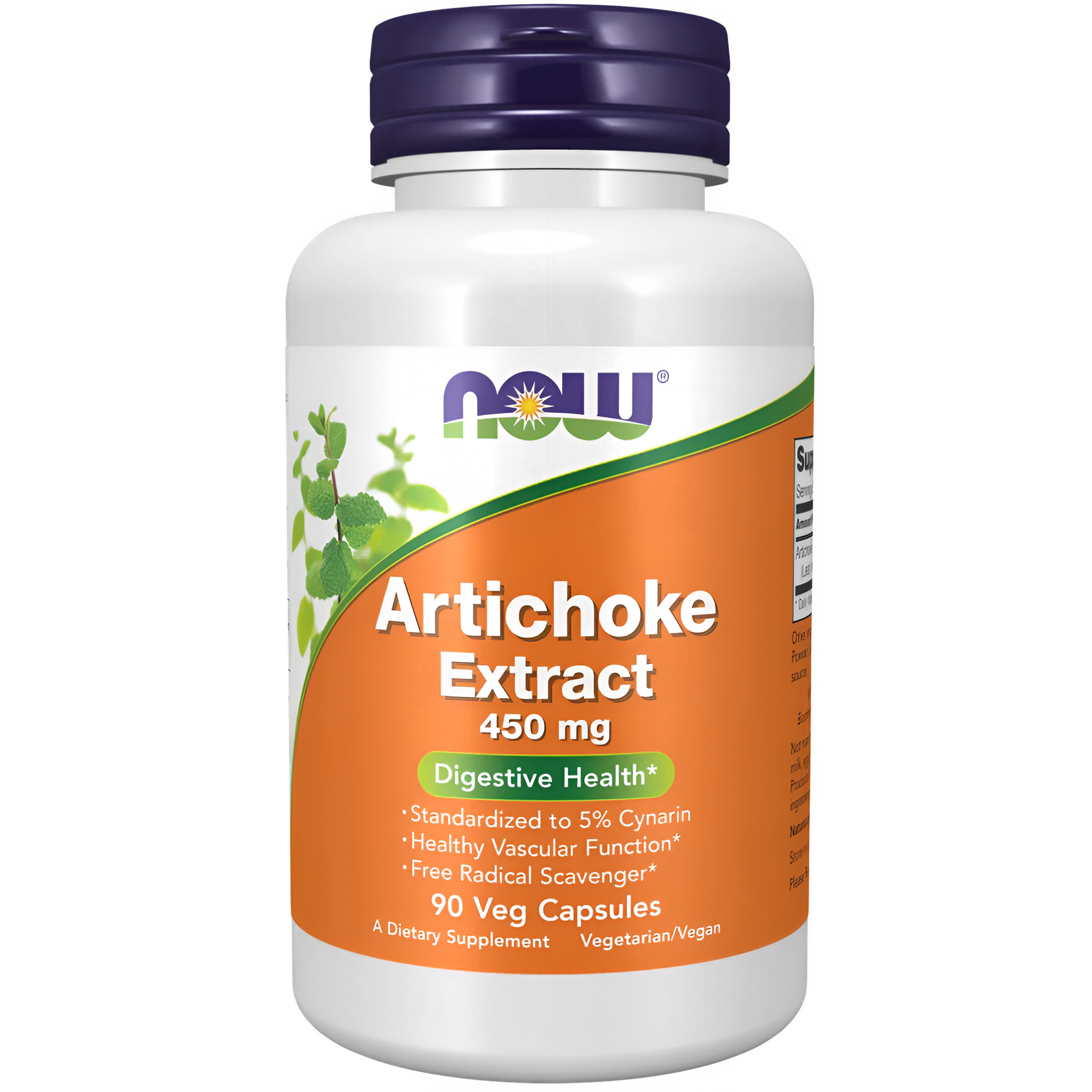 Экстракт артишока Now Artichoke, 450мг, 90шт, для пищеварения