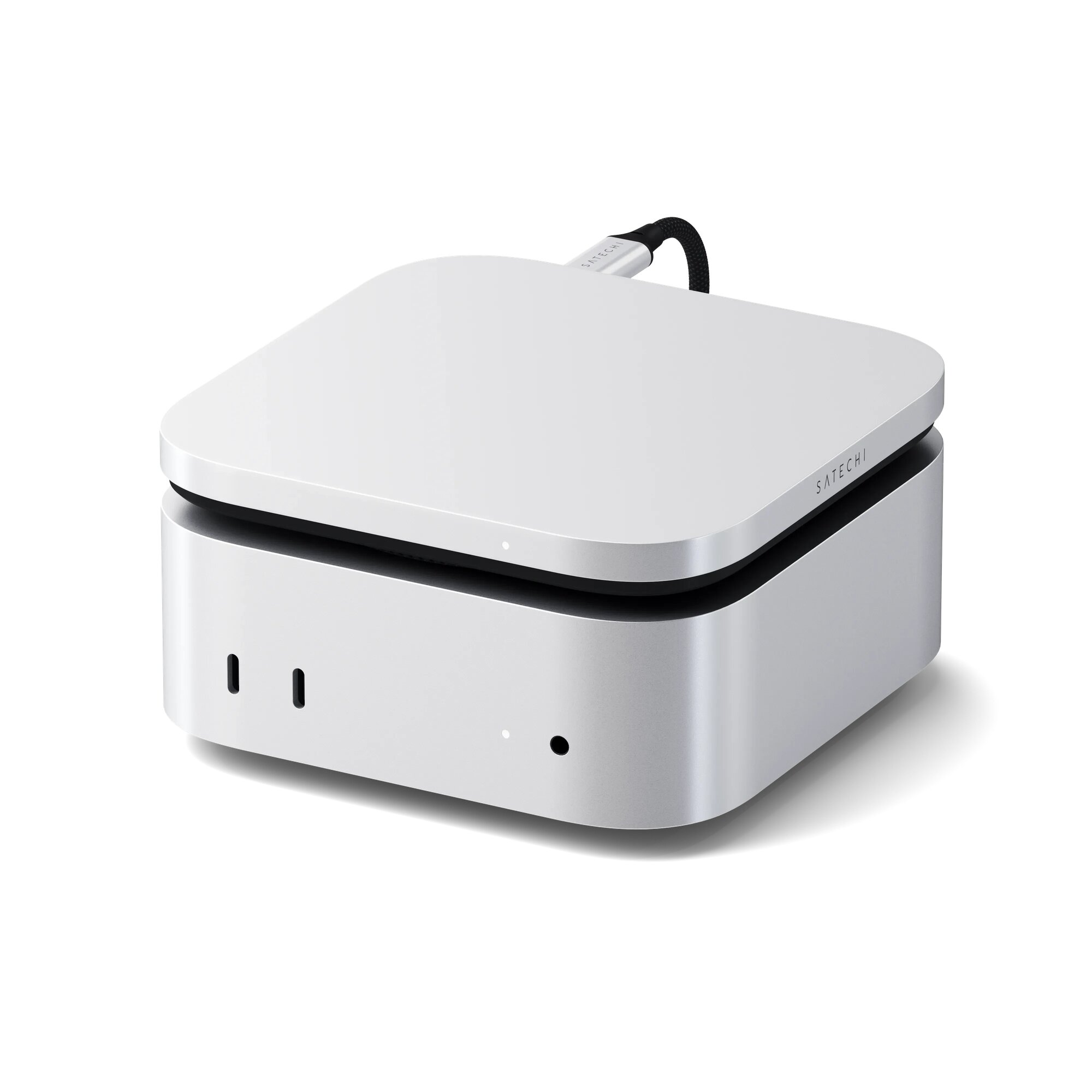 Внешний корпус для SSD Satechi USB4 NVMe SSD Enclosure For Mac mini M4 Up To 40Gbps Up To 8TB, серебристый