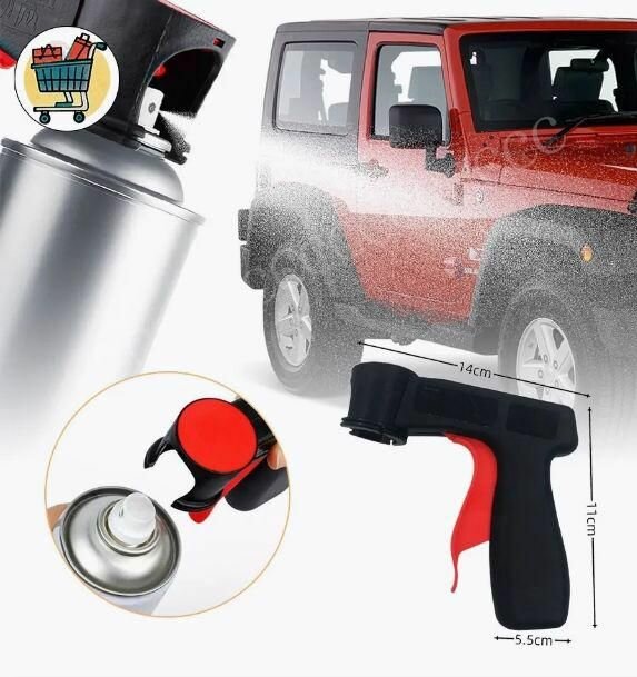Пистолет-распылитель для аэрозольных баллонов, универсальная насадка для покраски авто и бытовых работ, эргономичный спрей-гун с точным контролем подачи краски