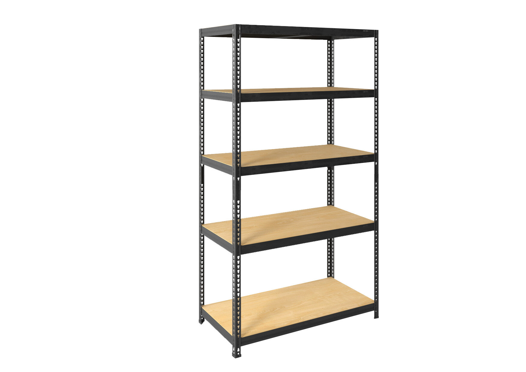Стеллаж металлический SBL S24499371109, 1800х750х350 мм, 5 ДВП-полок, 750 кг