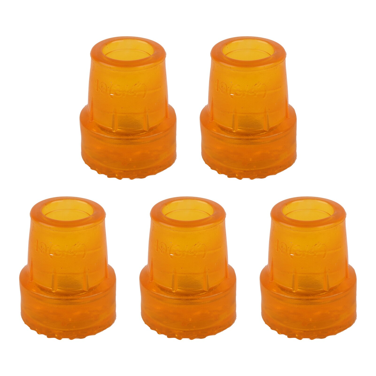 5Pcs 19mm Thicken Crutch Tip Skid Resistant Rubber Cane Wearproof Crutches Accessories