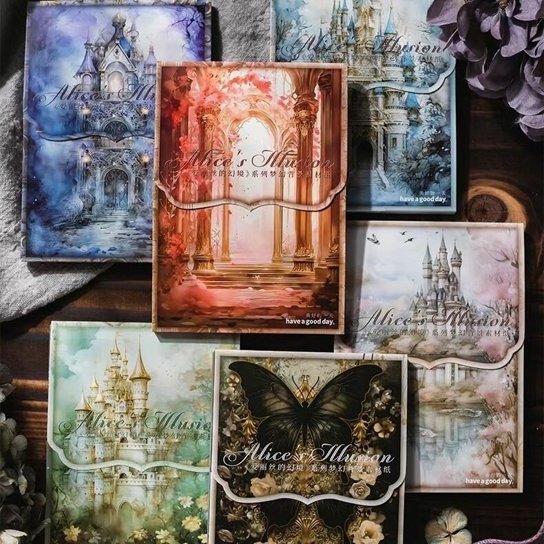 Бумага для скрапбукинга, Mr.paper, 50 листов в упаковке, в стиле ретро корт, цветочные и животные мотивы, может использоваться для украшения блокнотов, культурных стен, Лист сообщений