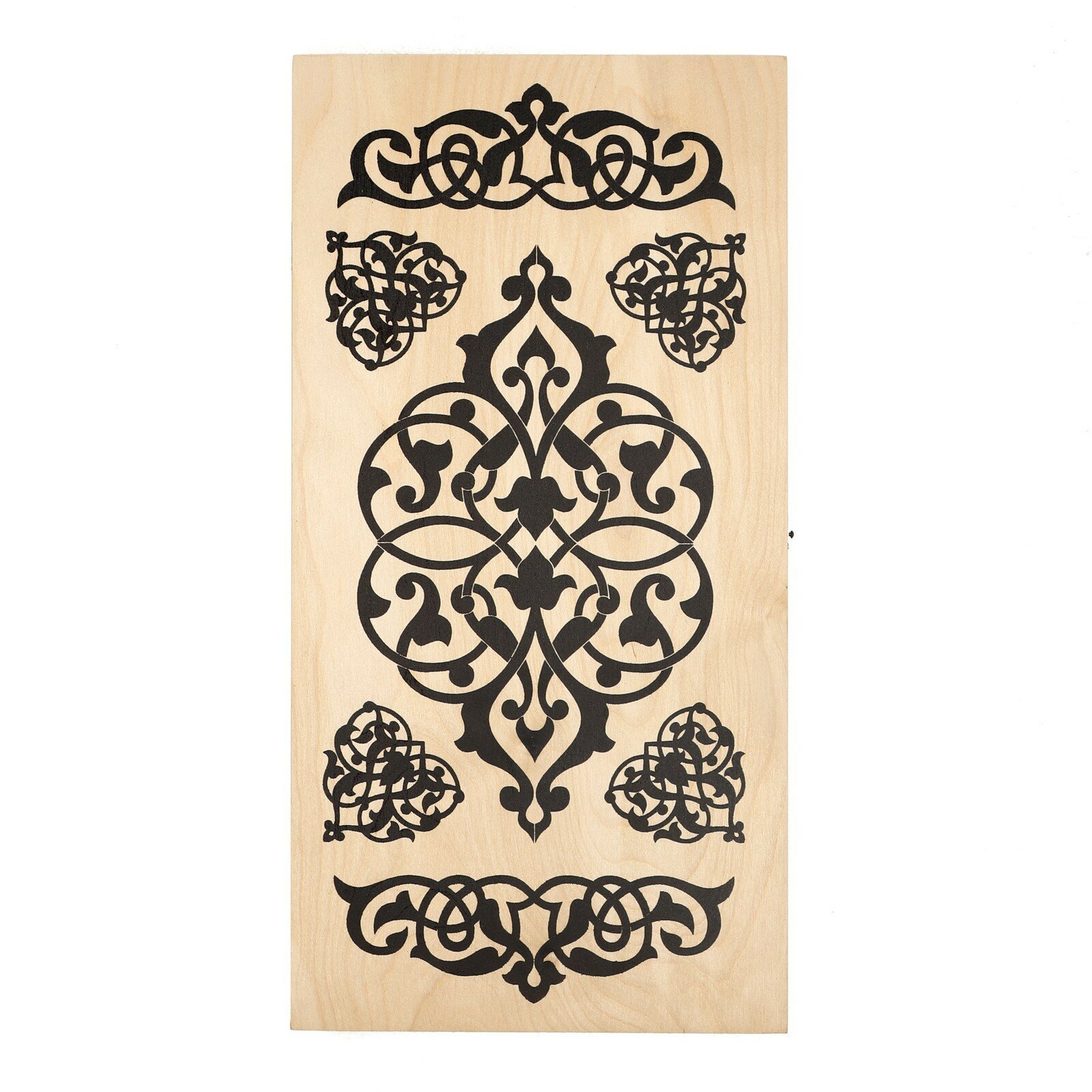 Нарды деревянные большие, настольная игра «Узор» 50×50 см, с шашками