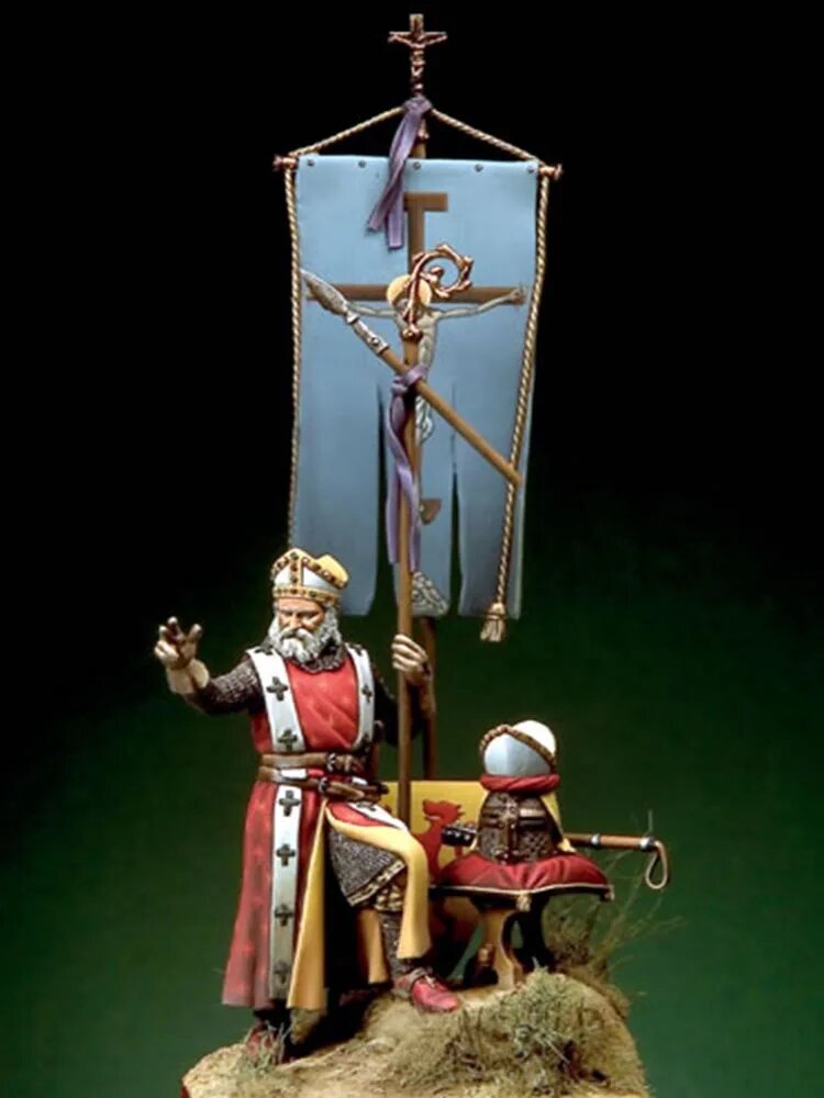 Неокрашенная фигурка древнего воина KIMERA 1/32 54 мм