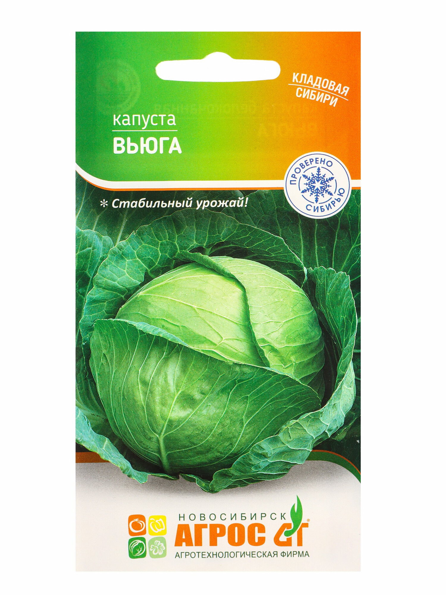 Семена Капуста "Вьюга", 0.3 г, место выращивания: открытый грунт, 4 шт.