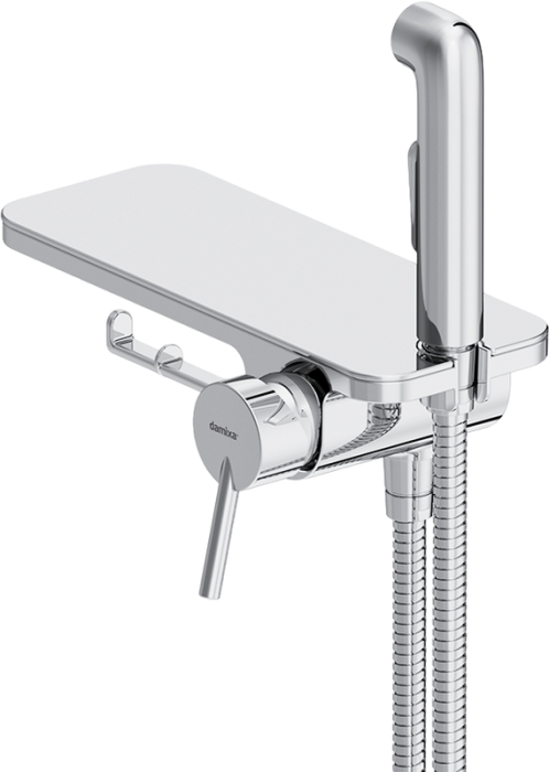 Гигиенический душ Damixa Jupiter 773500001 со смесителем, С внутренней частью