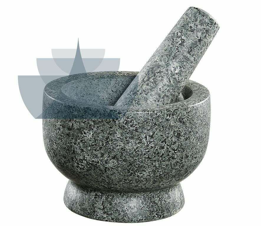 Ступка с пестиком, Натуральный гранит, 13 см, 1 шт