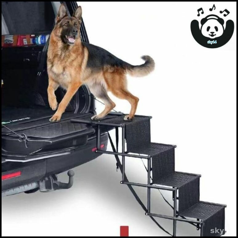Складная лестницапандус Dogland для авто, эксклюзивный аксессуар с нагрузкой 80 кг, габариты 76 на 101 на 47 см