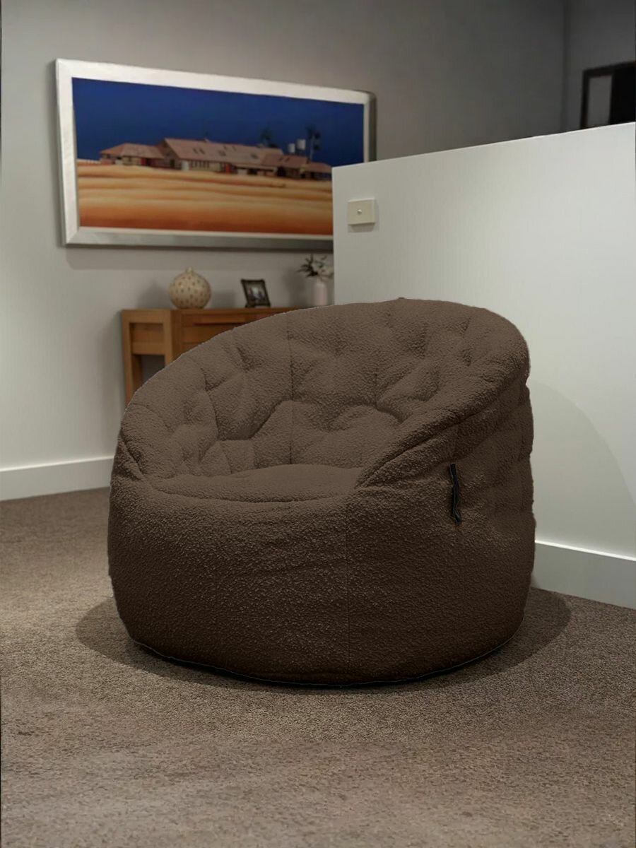 Кресло для отдыха aLounge - Butterfly Sofa - Hot Chocolate (букле, шоколадный)