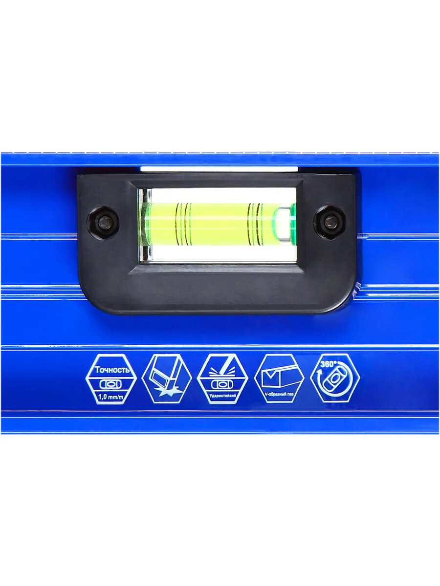 Уровень строительный 1000 мм, профиль 25 x 60 мм, 3 глазка