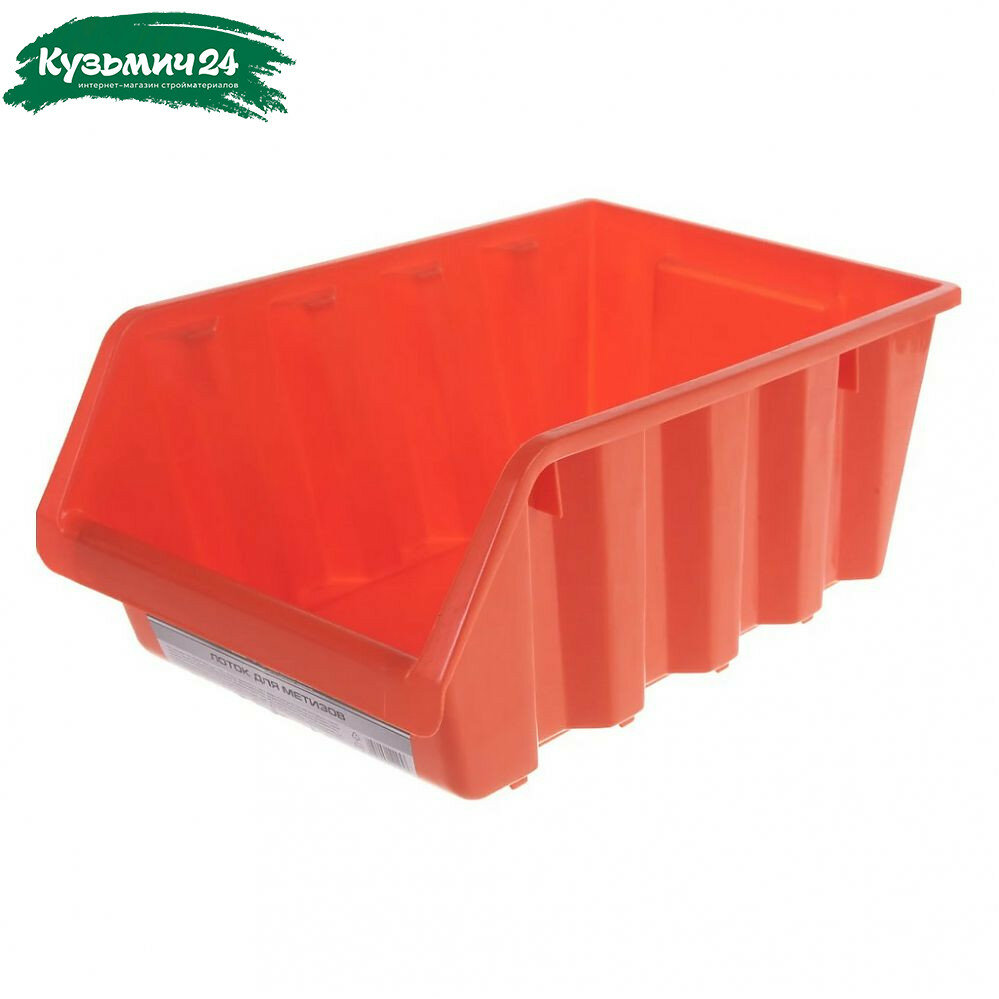 Лоток Stels 90802 для крепежа и метизов, пластиковый контейнер, 375х225х160 мм