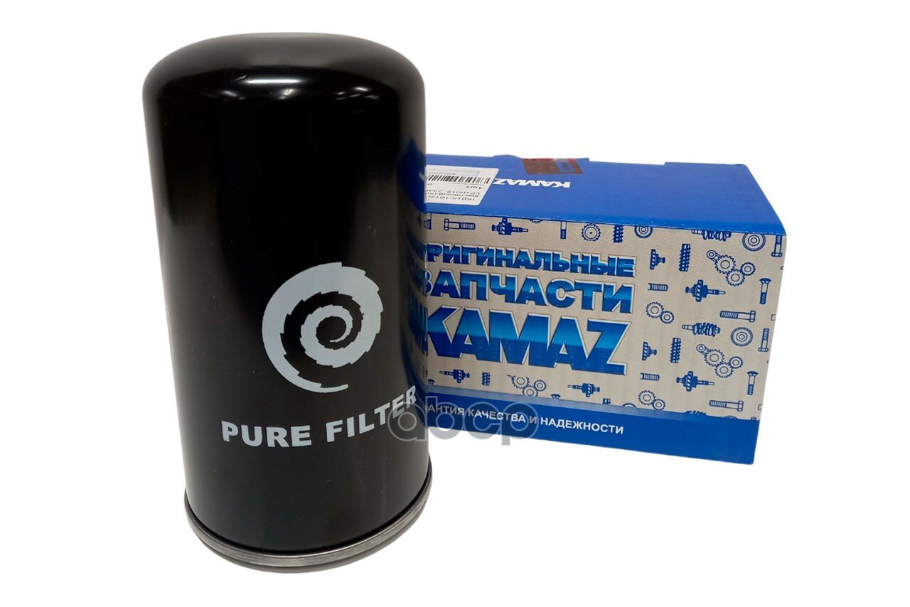 Фильтр масляный (27х2) КАМАЗ/ ПАЗ/DAF (дв. CUMMINS ISBe 185,210,300) PURE FILTER KAMAZ арт. 160151012010