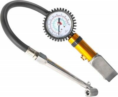 ATIG3 Манометр для контроля давления и подкачки шин с насадкой-удлинителем для г/а, шланг 300 мм Thorvik