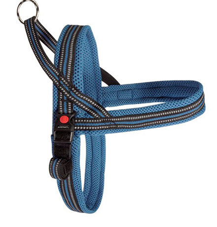 Шлейка Камон для собак Синяя 90 см