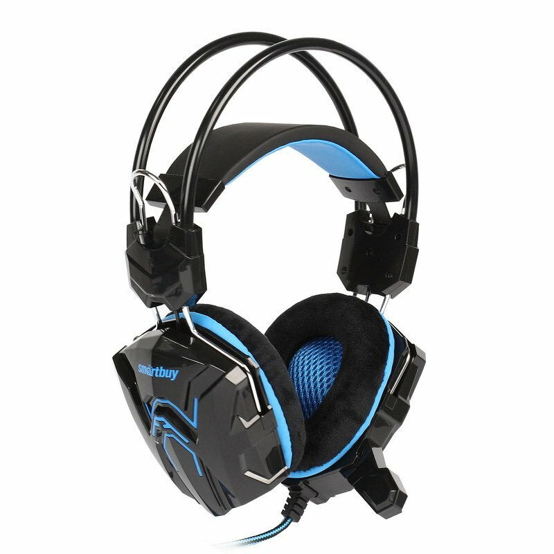 Гарнитура проводная SmartBuy RUSH SNAKE, SBHG-1000, черн/синяя