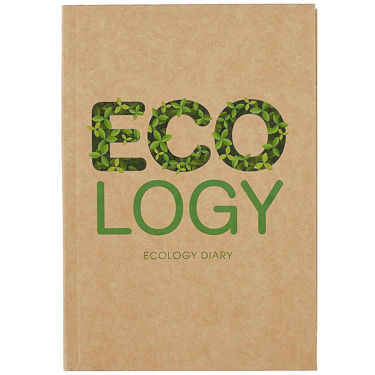 Ежедневник недат. А5 136л "Eco-friendly! №3" интегр. переплет, крафт картон, офсет