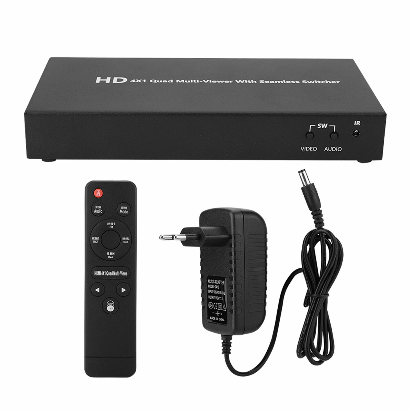 Сплиттер HDMI 4x1, бесшовный переключатель, 1080p