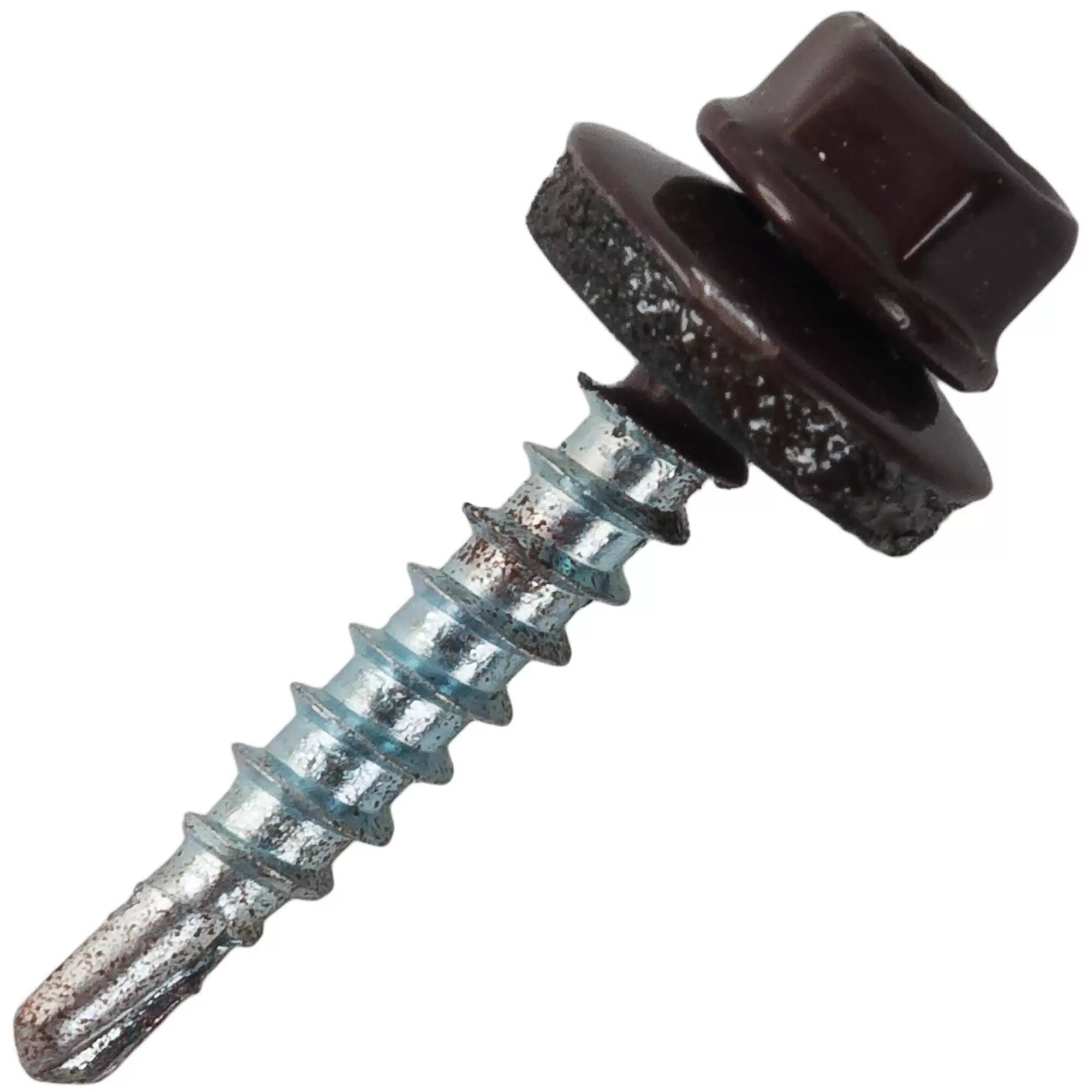 Саморез Кровельный Шоколадно-Коричневый 4,8 x 38мм RAL 8017 (100 шт)