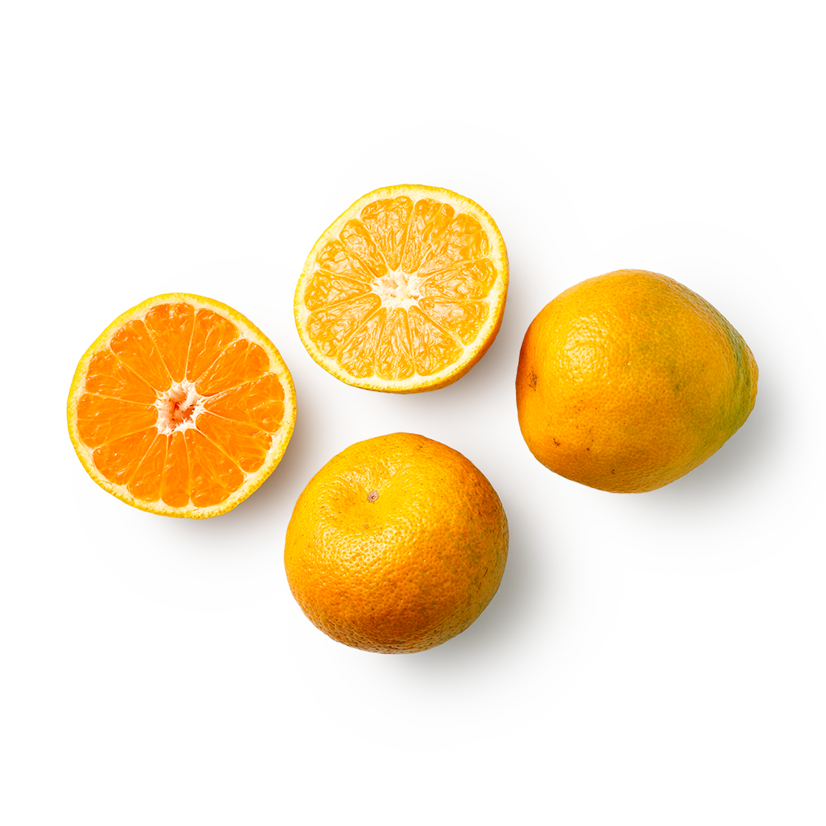 Мандарины Юдзу, 3 штуки, 1 упаковка, на подложке, 33 ккал/100 гр