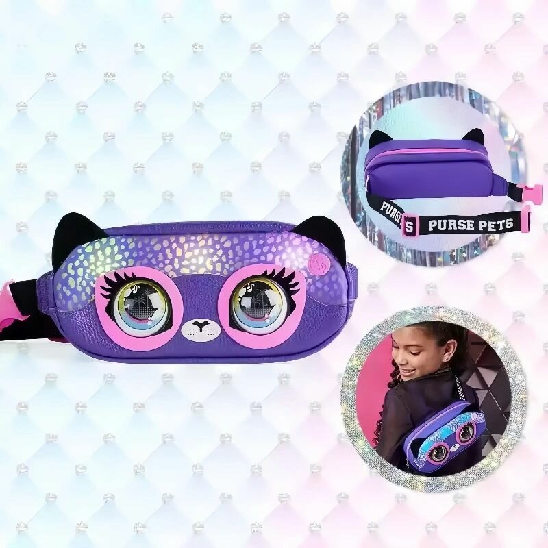 Spin Master Hello Kitty Интерактивная Мигающая Игрушка-кошелек Для Домашних Животных Через Плечо.