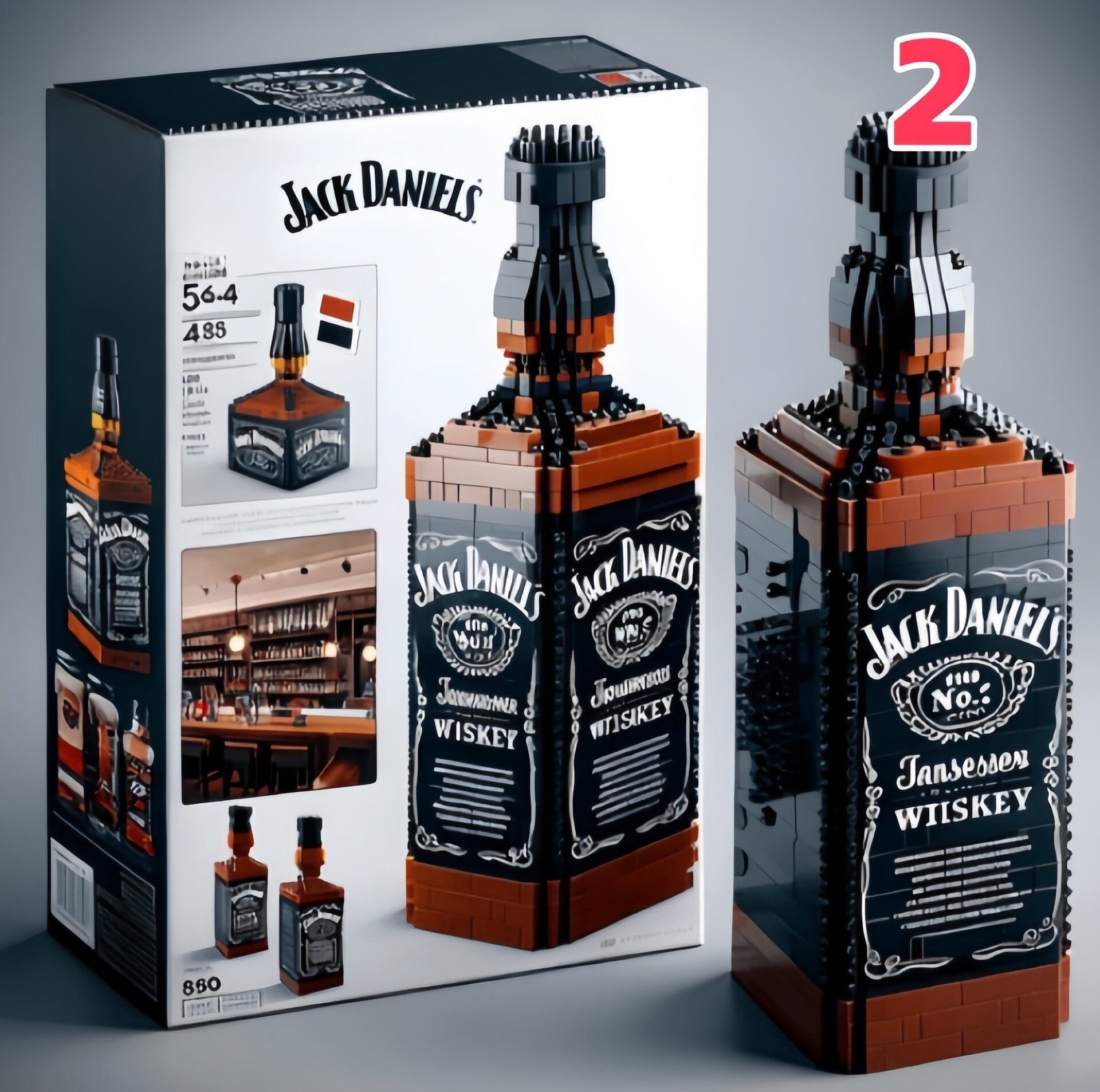 Строительные блоки, бутылки для виски, бутылки для иностранного вина, украшения, креативные бутылки для вина, игрушки, подарки, образовательные подарки, хороший выбор для индивидуальной настройки.