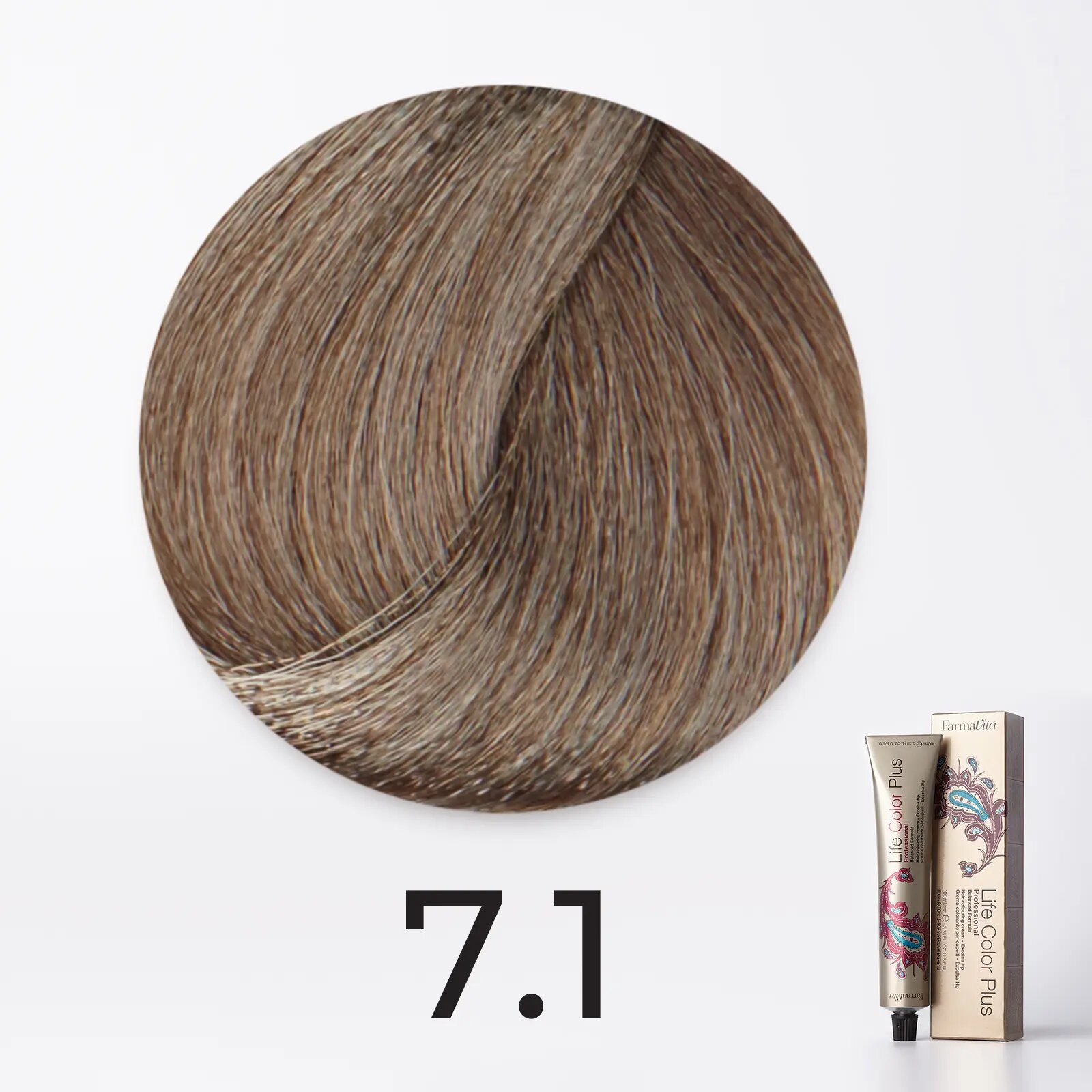 FarmaVita Краситель для волос Life Color Plus 7.1 Блондин пепельный, 100 мл