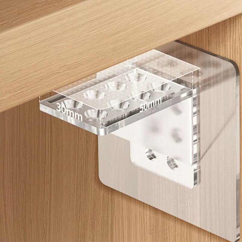 8 фиксаторов без перфорации, фиксаторы пряжек шкафов, многослойные прямоугольные перегородочные кронштейны для шкафов перфорации