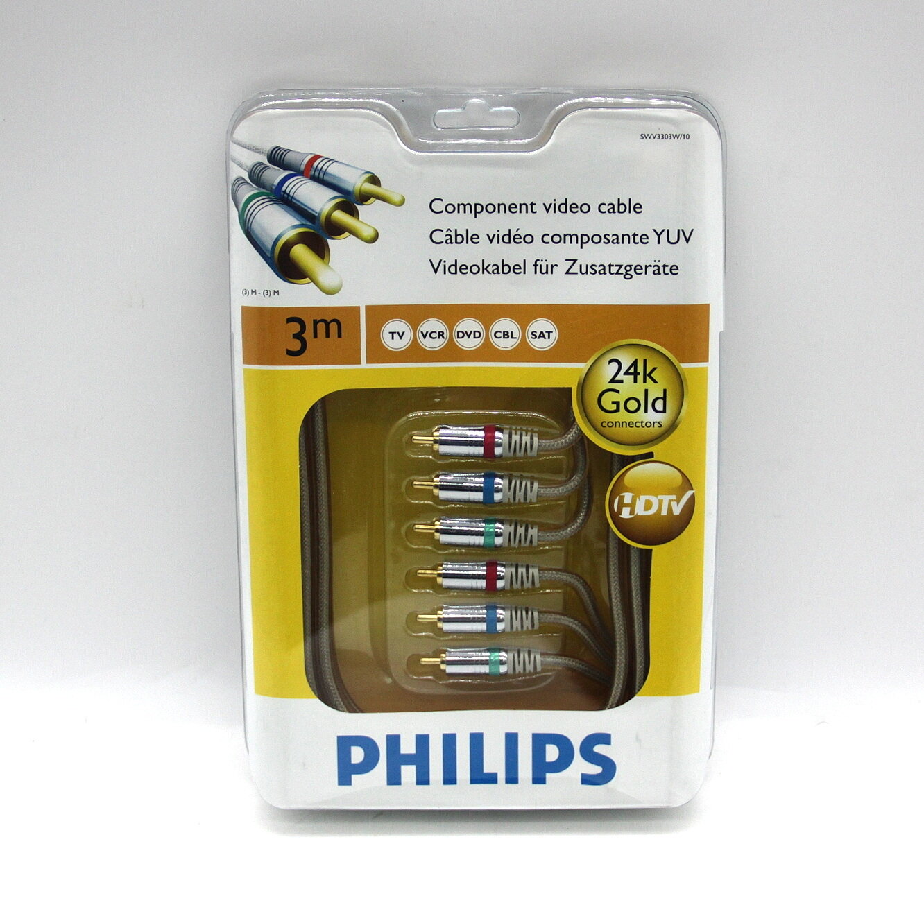 Видеокабель Philips 24K Gold (3м)