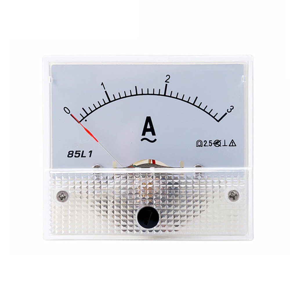 9 типов Ammeter Analog Amp Meter Meter Прямоугольник Панель -метр. Тестер 1a/2a/3a/5a/10a/15a/20a/30a/50a долговечный